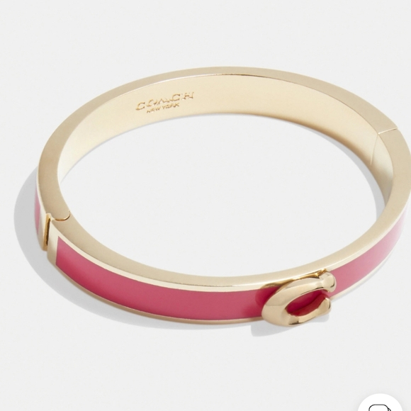 Coach | Accessories | New Coach Signature Push Hinged Bangle In ...
